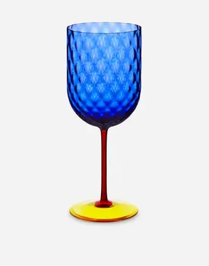 Dolce & Gabbana Hand-blown Murano Red Wine Glass - Multicolor