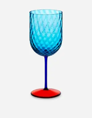 Dolce & Gabbana Hand-blown Murano Red Wine Glass - Multicolor