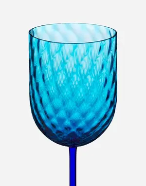 Dolce & Gabbana Hand-blown Murano Red Wine Glass - Multicolor