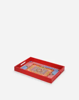 Dolce & Gabbana Wooden Tray - Multicolor