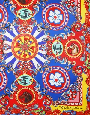 Dolce & Gabbana Silk Twill Cushion Large