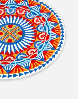 Dolce & Gabbana Set 2 Dinner Plates In Fine Porcelain