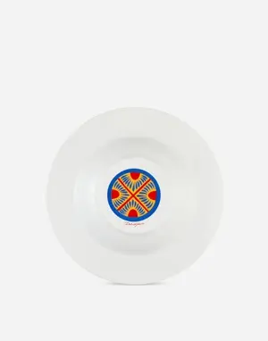 Dolce & Gabbana Set 2 Soup Plates In Fine Porcelain