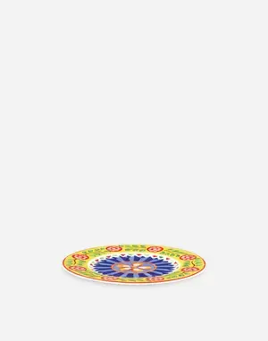 Dolce & Gabbana Set 2 Bread Plates In Fine Porcelain - Multicolor
