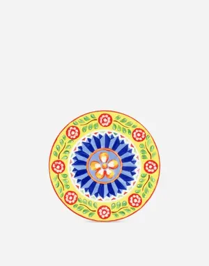 Dolce & Gabbana Set 2 Bread Plates In Fine Porcelain - Multicolor