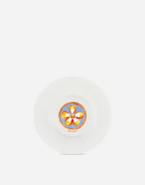 Dolce & Gabbana Set 2 Bread Plates In Fine Porcelain - Multicolor