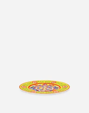 Dolce & Gabbana Set 2 Dessert Plates In Fine Porcelain - Multicolor