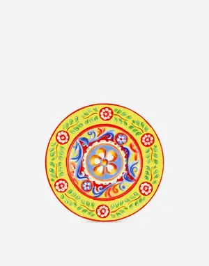 Dolce & Gabbana Set 2 Dessert Plates In Fine Porcelain - Multicolor