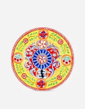 Dolce & Gabbana Set 2 Dinner Plates In Fine Porcelain