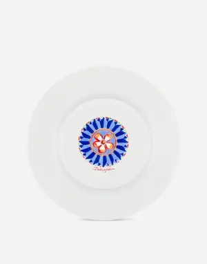 Dolce & Gabbana Set 2 Dinner Plates In Fine Porcelain