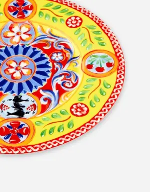 Dolce & Gabbana Set 2 Dinner Plates In Fine Porcelain