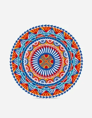 Dolce & Gabbana Charger Plate In Fine Porcelain - Multicolor