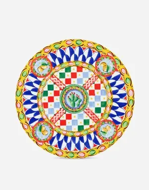 Dolce & Gabbana Charger Plate In Fine Porcelain - Multicolor