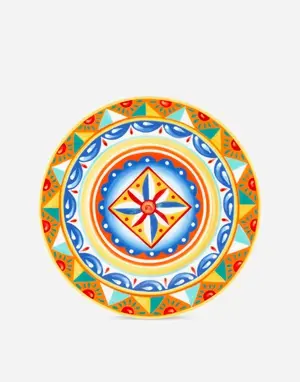 Dolce & Gabbana Set 2 Dinner Plates In Fine Porcelain