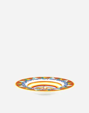 Dolce & Gabbana Set 2 Soup Plates In Fine Porcelain