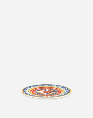 Dolce & Gabbana Set 2 Bread Plates In Fine Porcelain - Multicolor