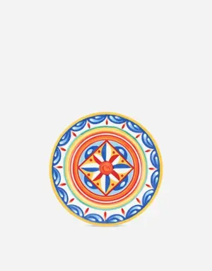 Dolce & Gabbana Set 2 Bread Plates In Fine Porcelain - Multicolor
