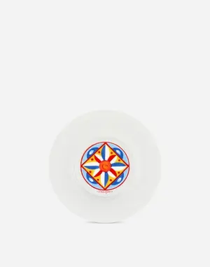Dolce & Gabbana Set 2 Bread Plates In Fine Porcelain - Multicolor