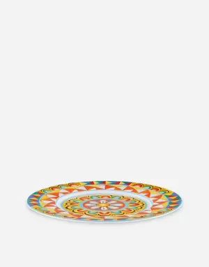 Dolce & Gabbana Set 2 Dinner Plates In Fine Porcelain