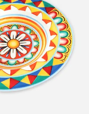 Dolce & Gabbana Set 2 Soup Plates In Fine Porcelain