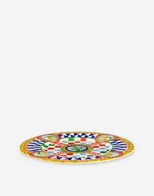 Dolce & Gabbana Set 2 Dinner Plates In Fine Porcelain