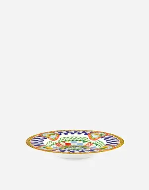 Dolce & Gabbana Set 2 Soup Plates In Fine Porcelain