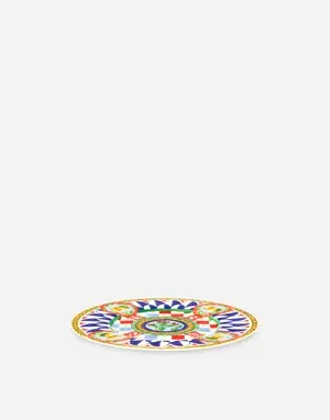 Dolce & Gabbana Set 2 Dessert Plates In Fine Porcelain - Multicolor