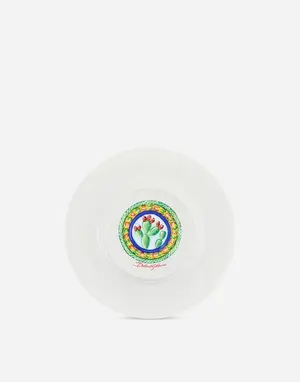 Dolce & Gabbana Set 2 Dessert Plates In Fine Porcelain - Multicolor