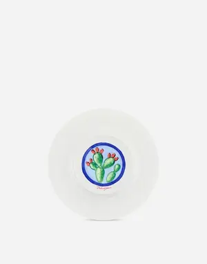 Dolce & Gabbana Set 2 Bread Plates In Fine Porcelain - Multicolor