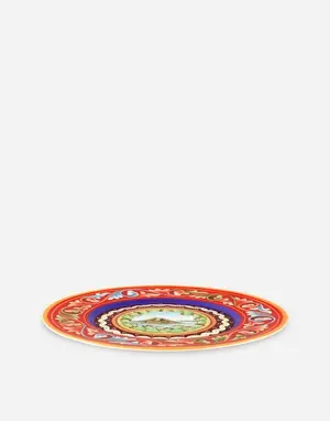 Dolce & Gabbana Set 2 Dinner Plates In Fine Porcelain