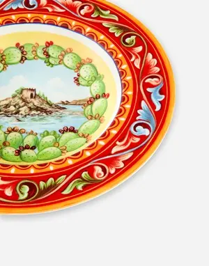 Dolce & Gabbana Set 2 Soup Plates In Fine Porcelain