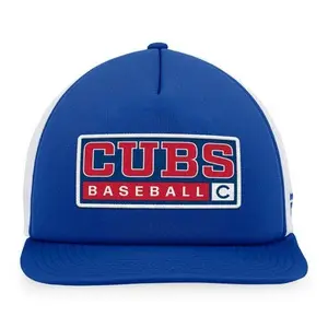 Majestic International White Chicago Cubs Foam Trucker Snapback Hat