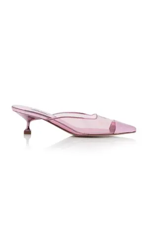 Miu Miu Metallic Sabot Mules