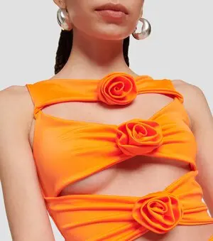 Giuseppe Di Morabito Corsage Cutout Crepe Mini Dress