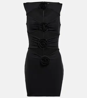 Giuseppe Di Morabito Corsage Cutout Crêpe Minidress - Black