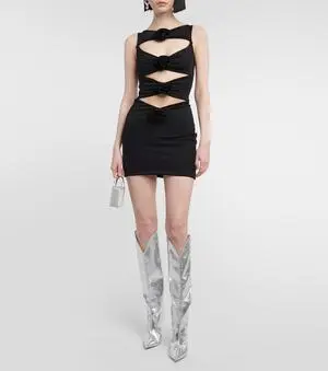 Giuseppe Di Morabito Corsage Cutout Crêpe Minidress