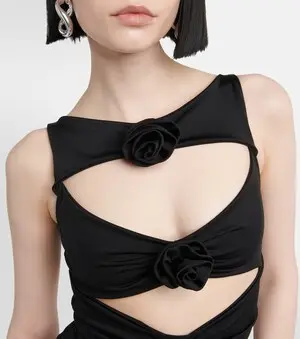 Giuseppe Di Morabito Corsage Cutout Crêpe Minidress