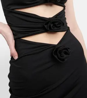 Giuseppe Di Morabito Corsage Cutout Crêpe Minidress