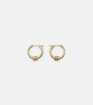 SPINELLI KILCOLLIN 18kt Yellow Emerald Hoop Earrings - Gold