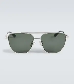 Bottega Veneta Metal-frame Sunglasses - Silver
