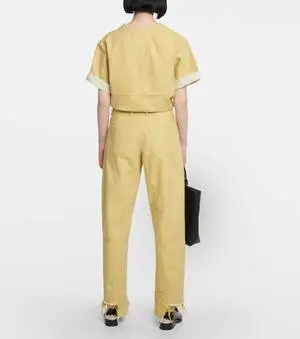 JIL SANDER High-rise Wide-leg Jeans - Yellow