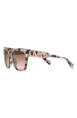 Michael Kors Empire 55mm Gradient Cat Eye Sunglasses - Pink Tortoise