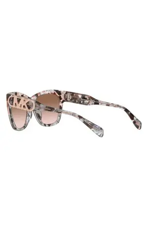 Michael Kors Empire 55mm Gradient Cat Eye Sunglasses - Pink Tortoise