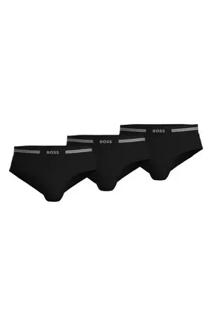 BOSS 3-pack Traditional Cotton Briefs - Black