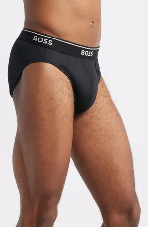 BOSS 3-pack Assorted Classic Cotton Briefs - Black