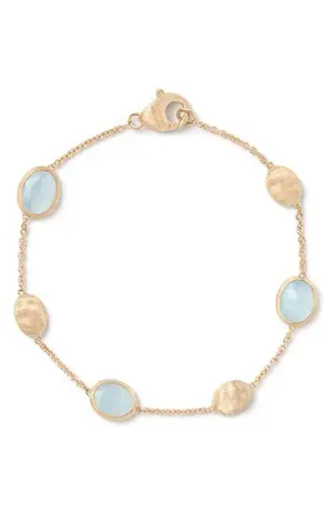 Marco Bicego Siviglia Aquamarine Station Bracelet - Gold