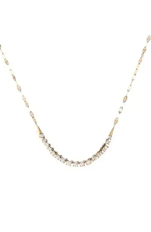 LANA JEWELRY Graduating 14K Gold Diamond Tennis Necklace