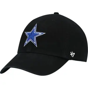 '47 Dallas Cowboys Primary Clean Up Adjustable Hat - Black