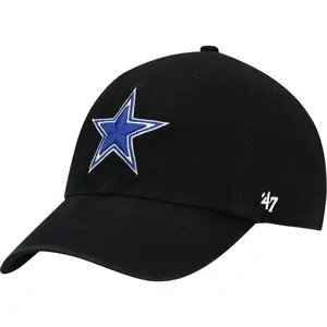 '47 Dallas Cowboys Primary Clean Up Adjustable Hat - Black