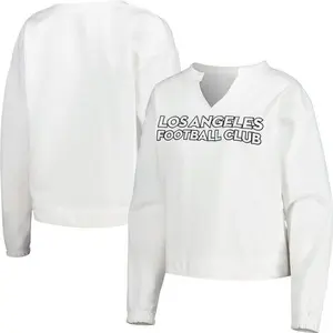 CONCEPTS SPORT Lafc Sunray Notch Neck Long Sleeve T-shirt - White
